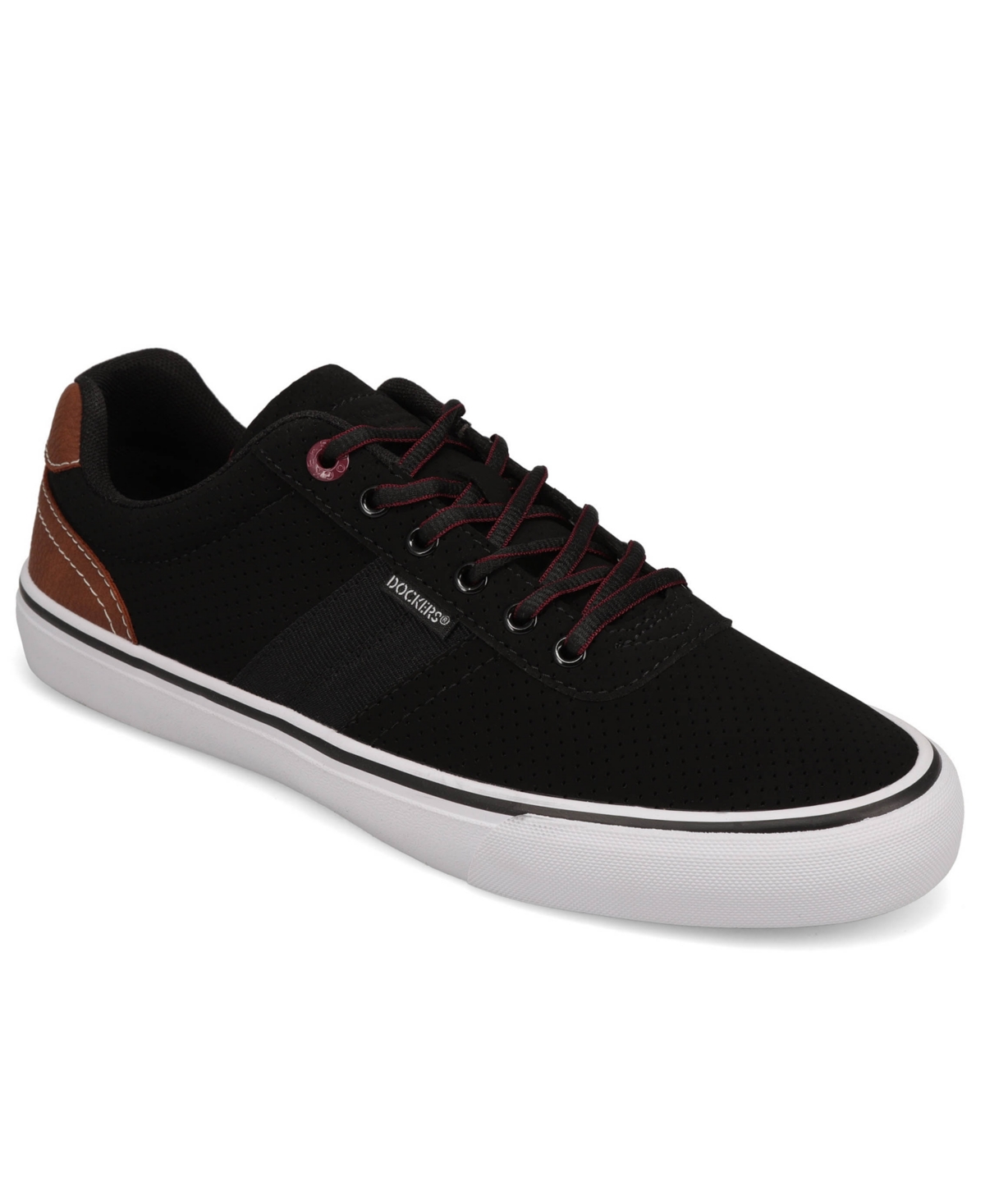 Click here for Dockers Mens Hobbs Casual Sneaker - Black Burgundy prices