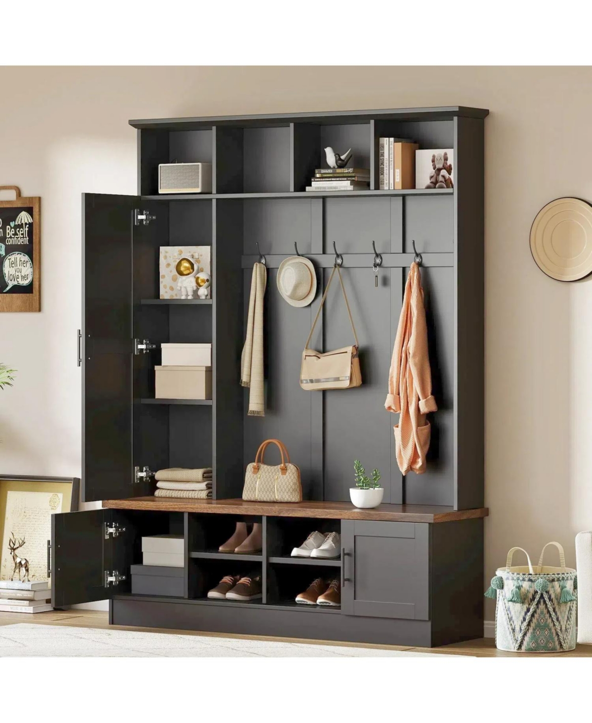 Click here for Streamdale Furniture Versatile 3-in-1 Hall Tree wi... prices