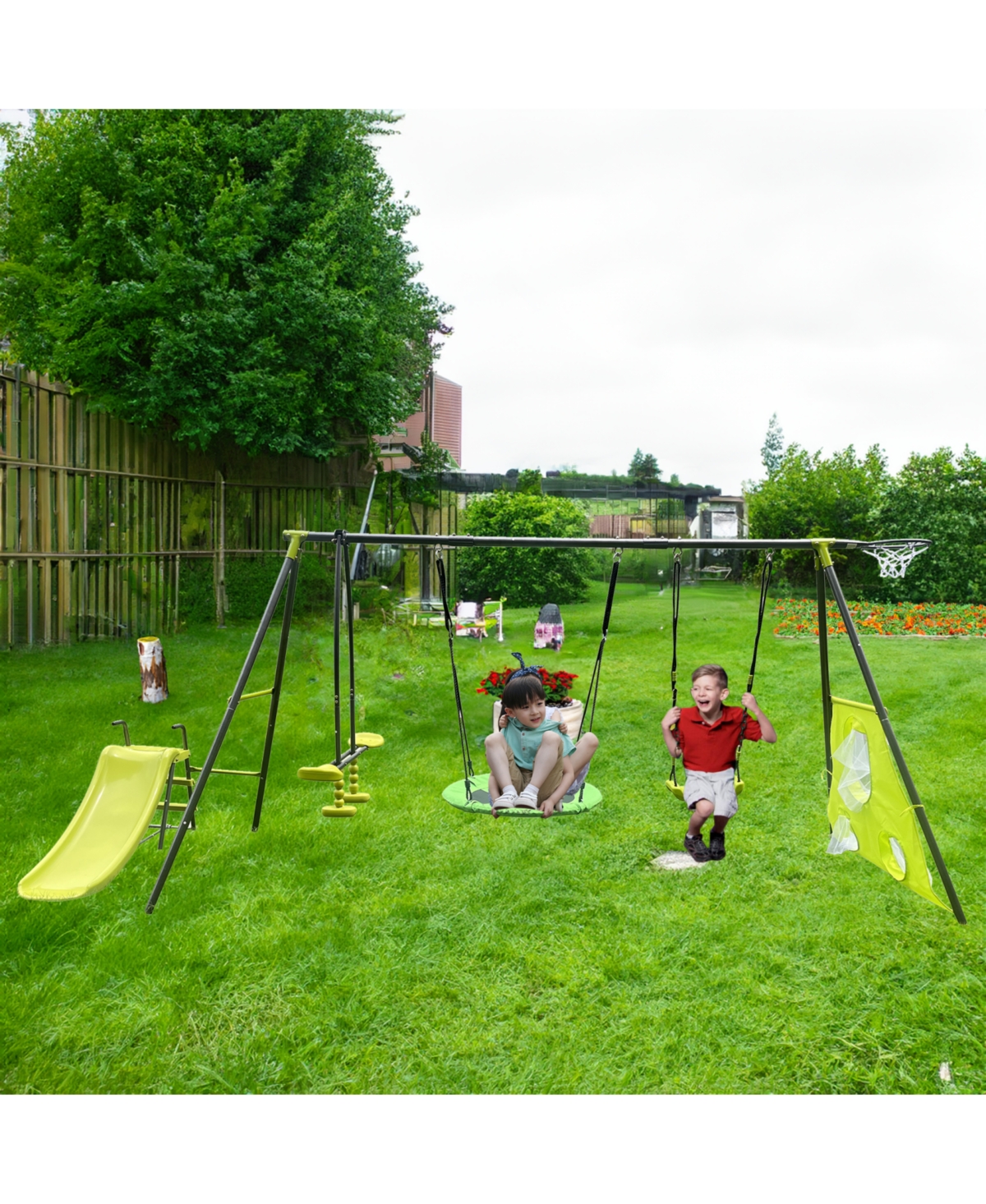 Click here for Streamdale Furniture Boys Saucer Swingset with Min... prices