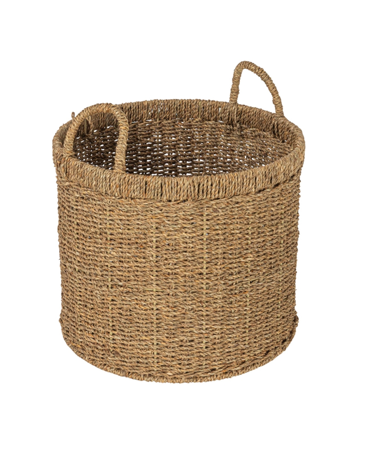 Click here for Household Essentials Round Seagrass Basket with Ha... prices