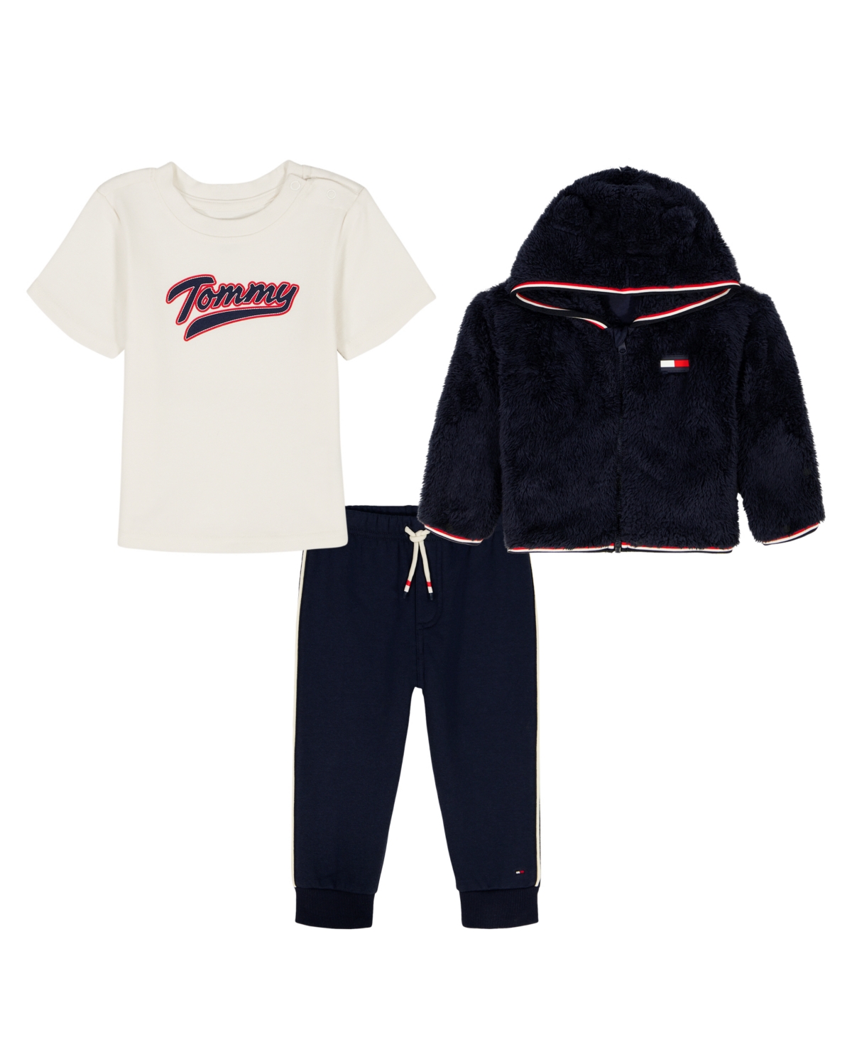 Click here for Tommy Hilfiger Baby Boys Zip-Up Hoodie  T-Shirt an... prices