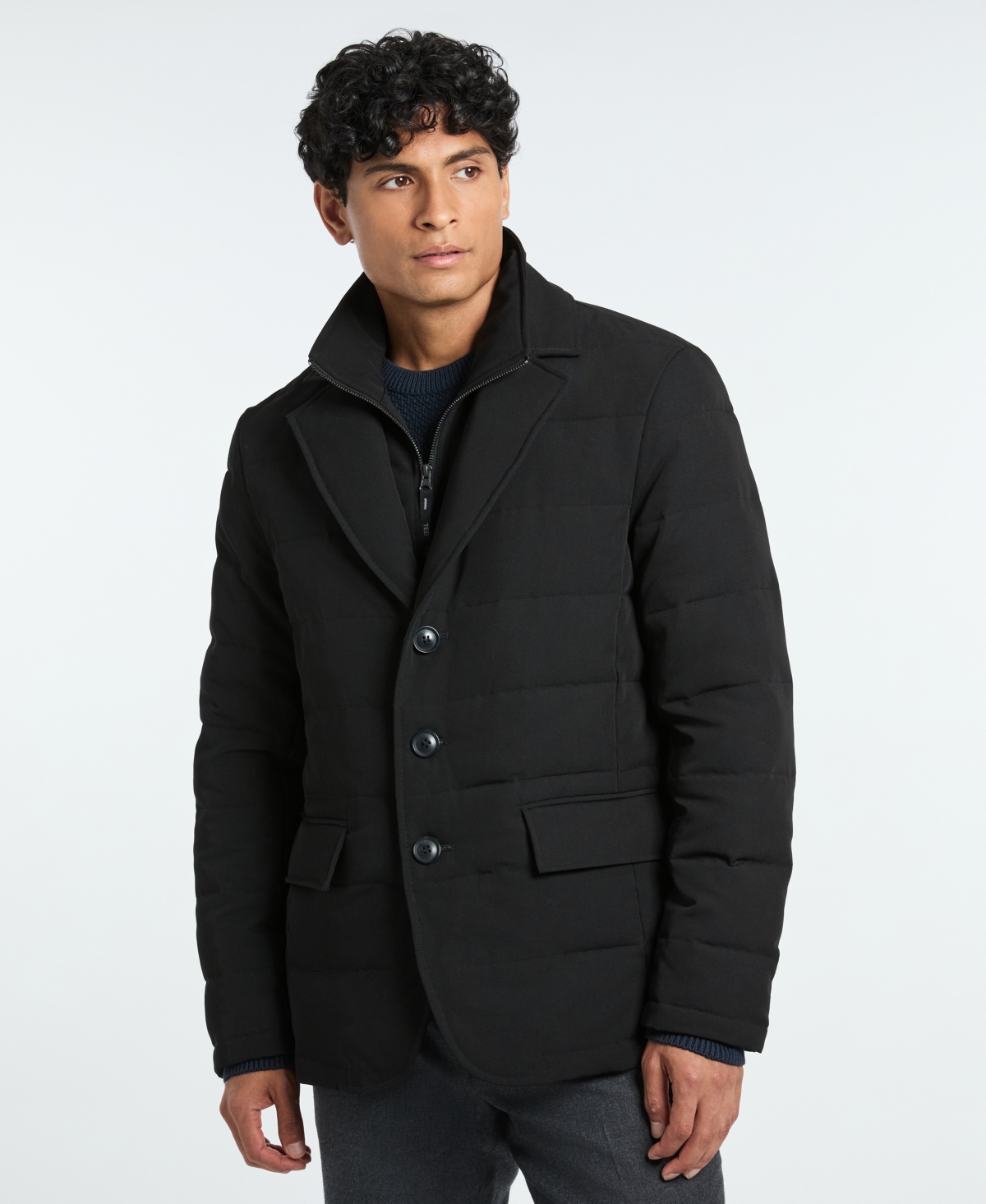 Click here for Ted by Ted Baker Mens Solid Quilted Puffer Blazer... prices