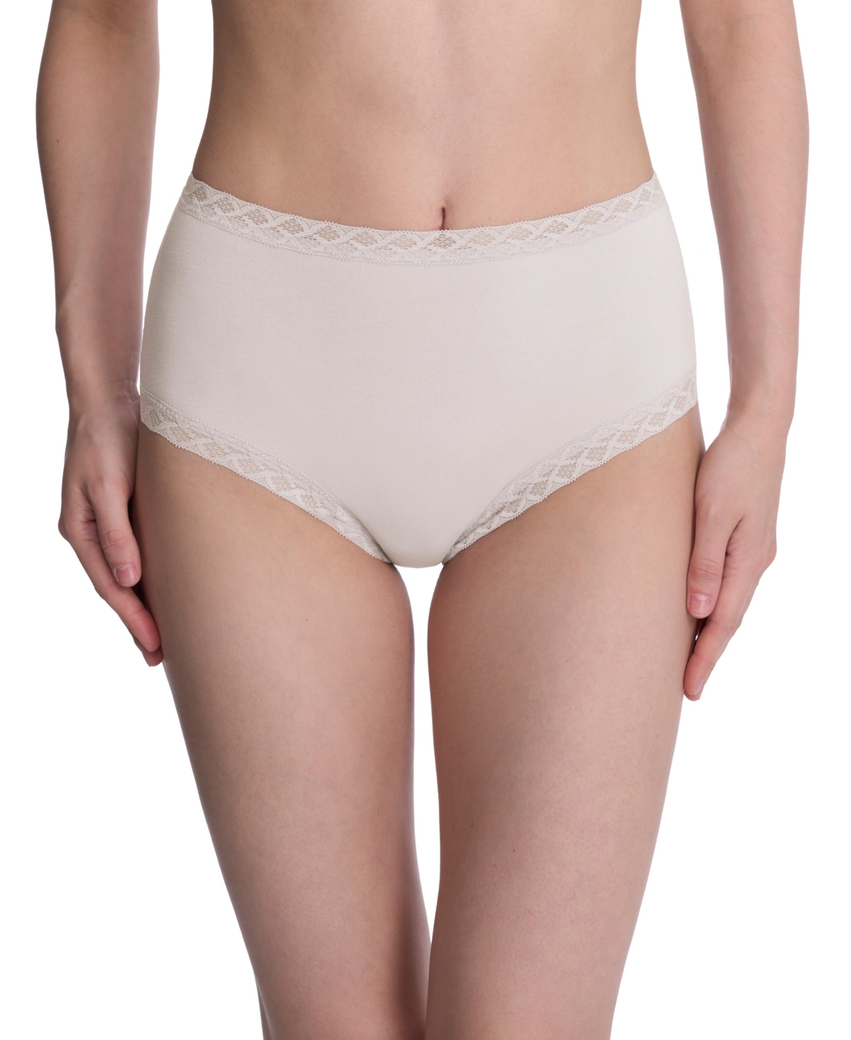 Click here for Natori Bliss Lace-Trim High Rise Cotton Brief 7550... prices