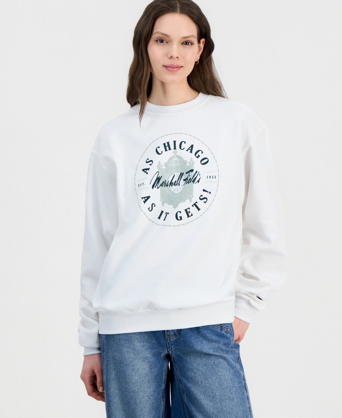 Click here for Champion Unisex Powerblend Marshall Fields Graphic... prices