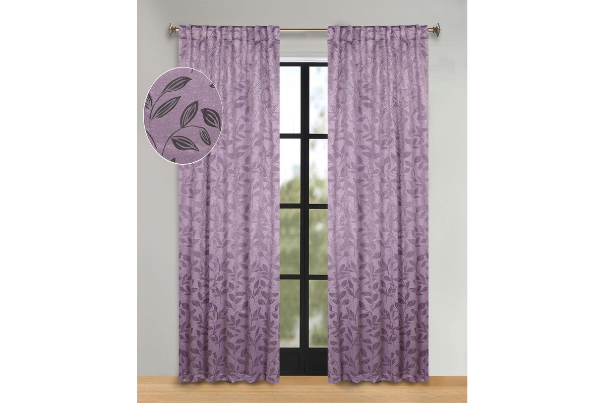 Click here for Superior Modern Leaves Room Darkening Grommet Top... prices