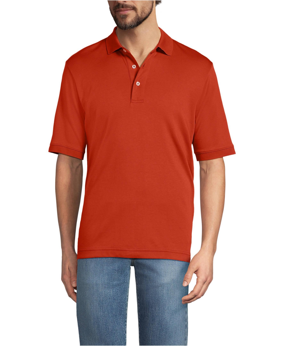 Click here for Lands End Mens Short Sleeve Cotton Supima Polo Shi... prices