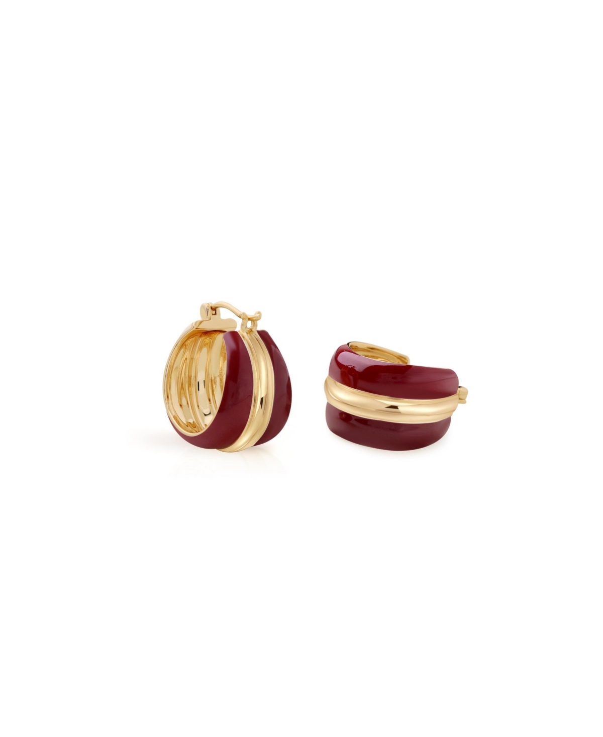Click here for Retro Chic Lily of the Valley Earrings - Red  gold prices