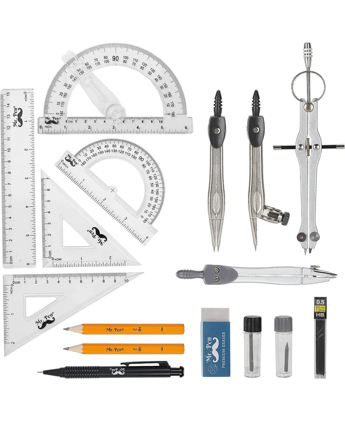 Click here for Mr. Pen Geometry Set with 6 Inch Swing Arm Protrac... prices