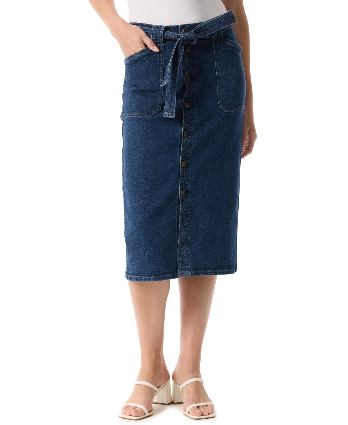 Click here for Gloria Vanderbilt Womens Belted Maxi Skirt - India... prices