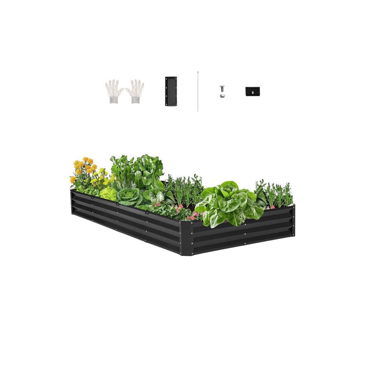 Click here for Slickblue Metal Raised Garden Bed  Galvanized Outd... prices