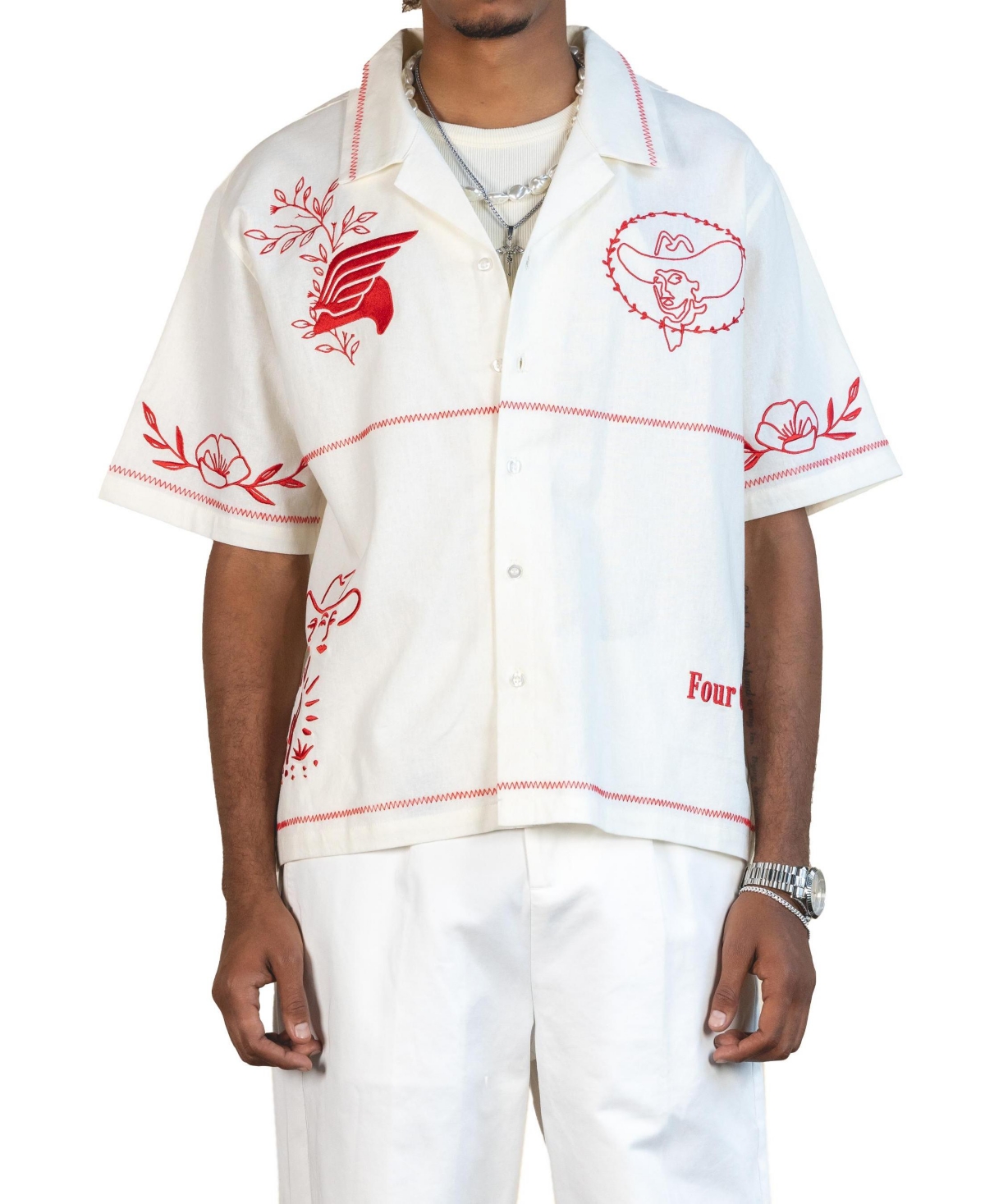 Click here for 404 Mens Frontier Embroidered Button Up prices
