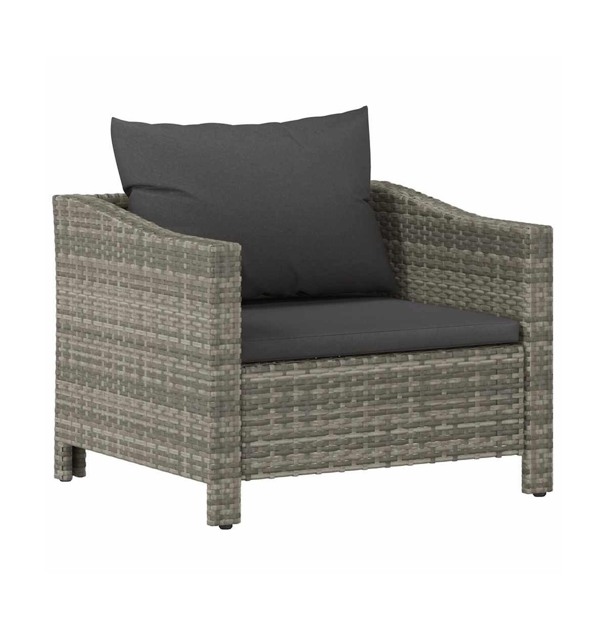 Click here for vidaXL Garden Set of 1 Armchair Poly rattan Medium... prices