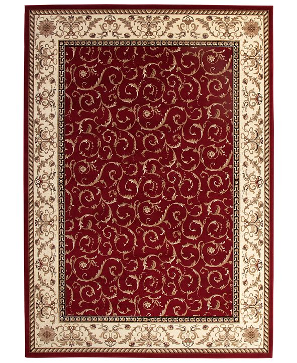 KM Home CLOSEOUT! Roma Damask Red 3-Pc. Rug Set & Reviews - Rugs - Macy's