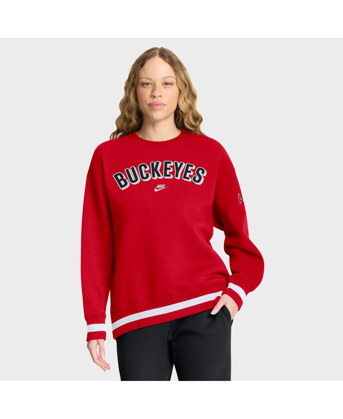 Click here for Womens Scarlet Ohio State Buckeyes Oversized Legac... prices