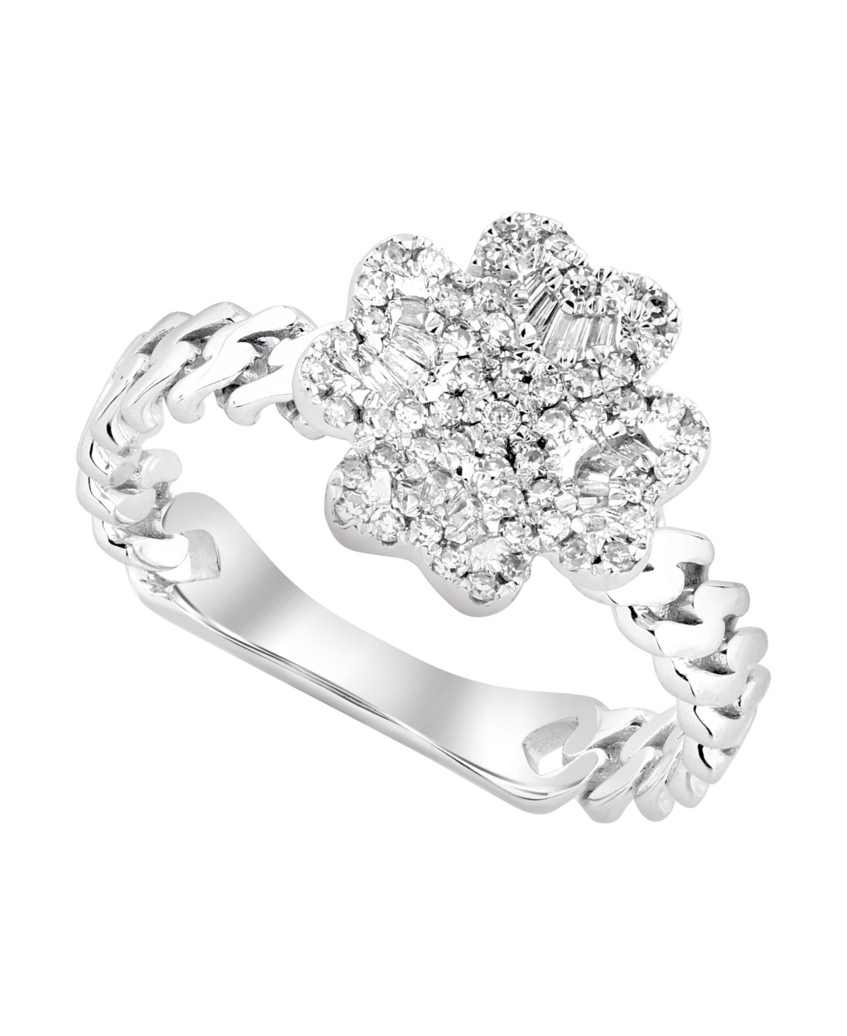 Click here for Macys White Baguette Diamond Ring (1/4 ct. t.w.) i... prices