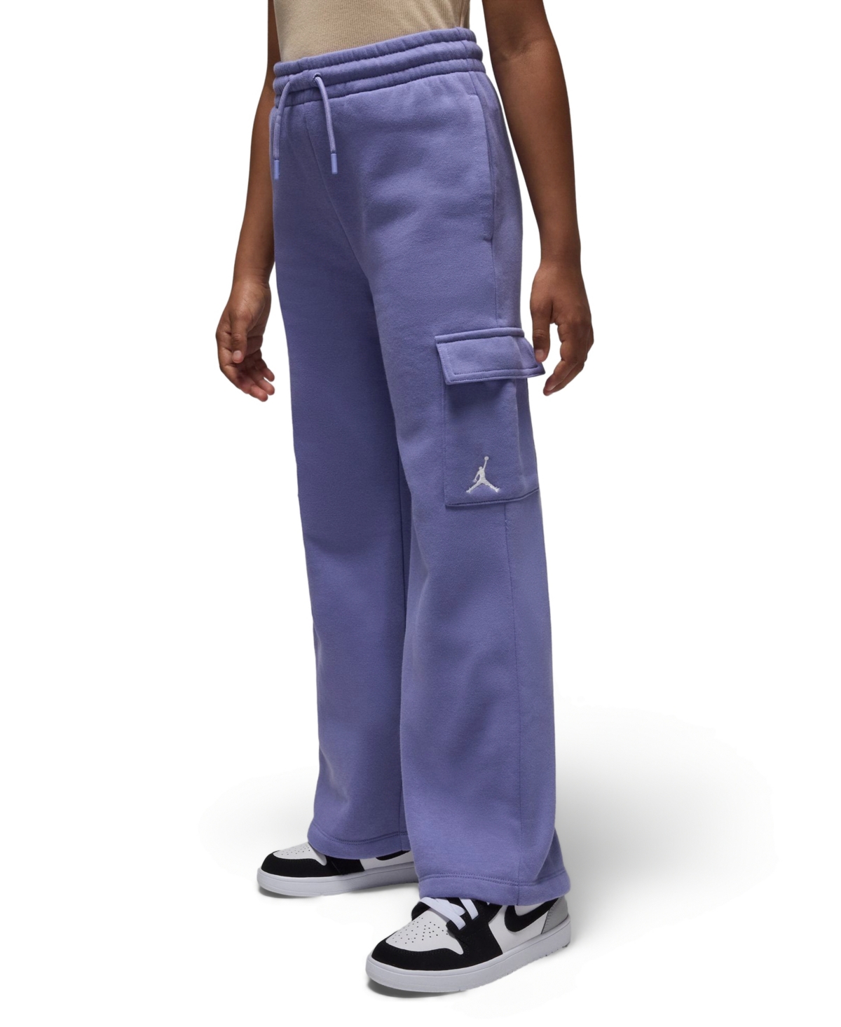 Click here for Jordan Big Girls Brooklyn Fleece Cargo Pants - Pur... prices
