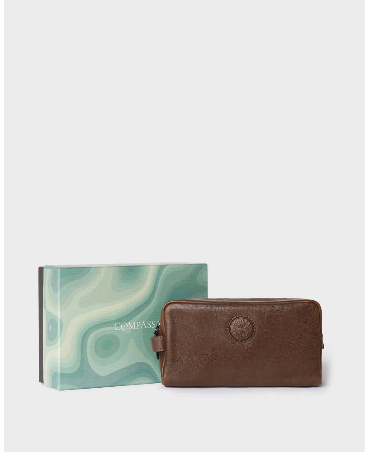 Click here for Osprey Mens London The Compass Leather Washbag - T... prices