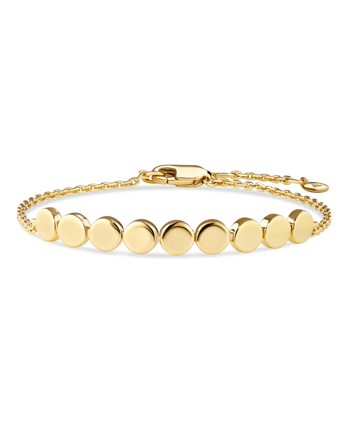 Click here for Devata Round Link Chain Bracelet in Gold Plated St... prices