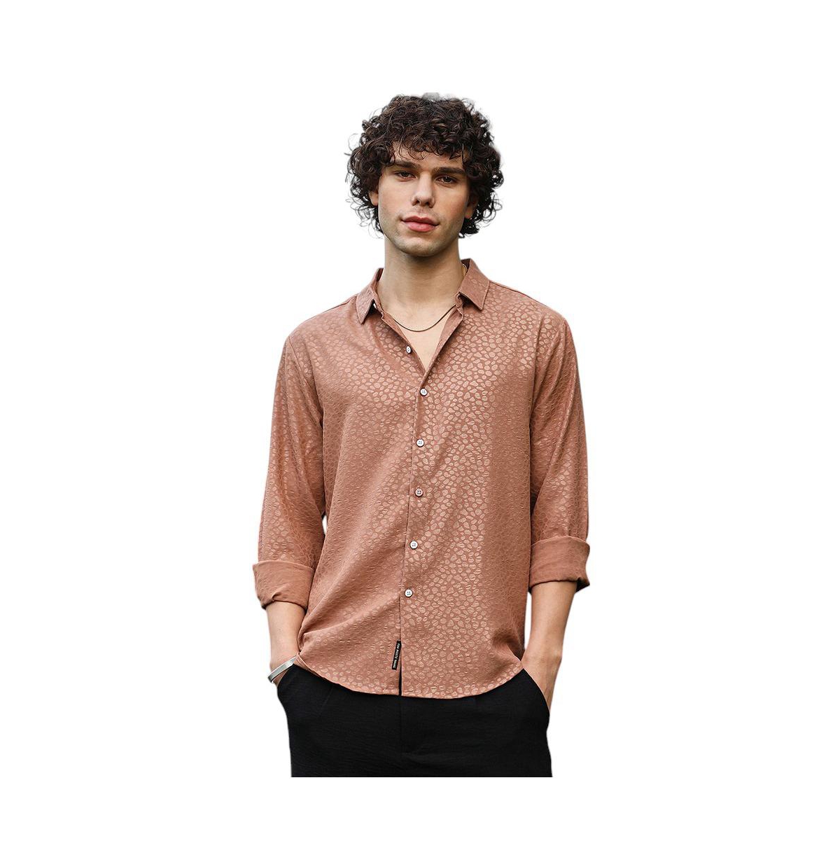 Click here for Campus Sutra Mens Pavement Shirt - Orange prices