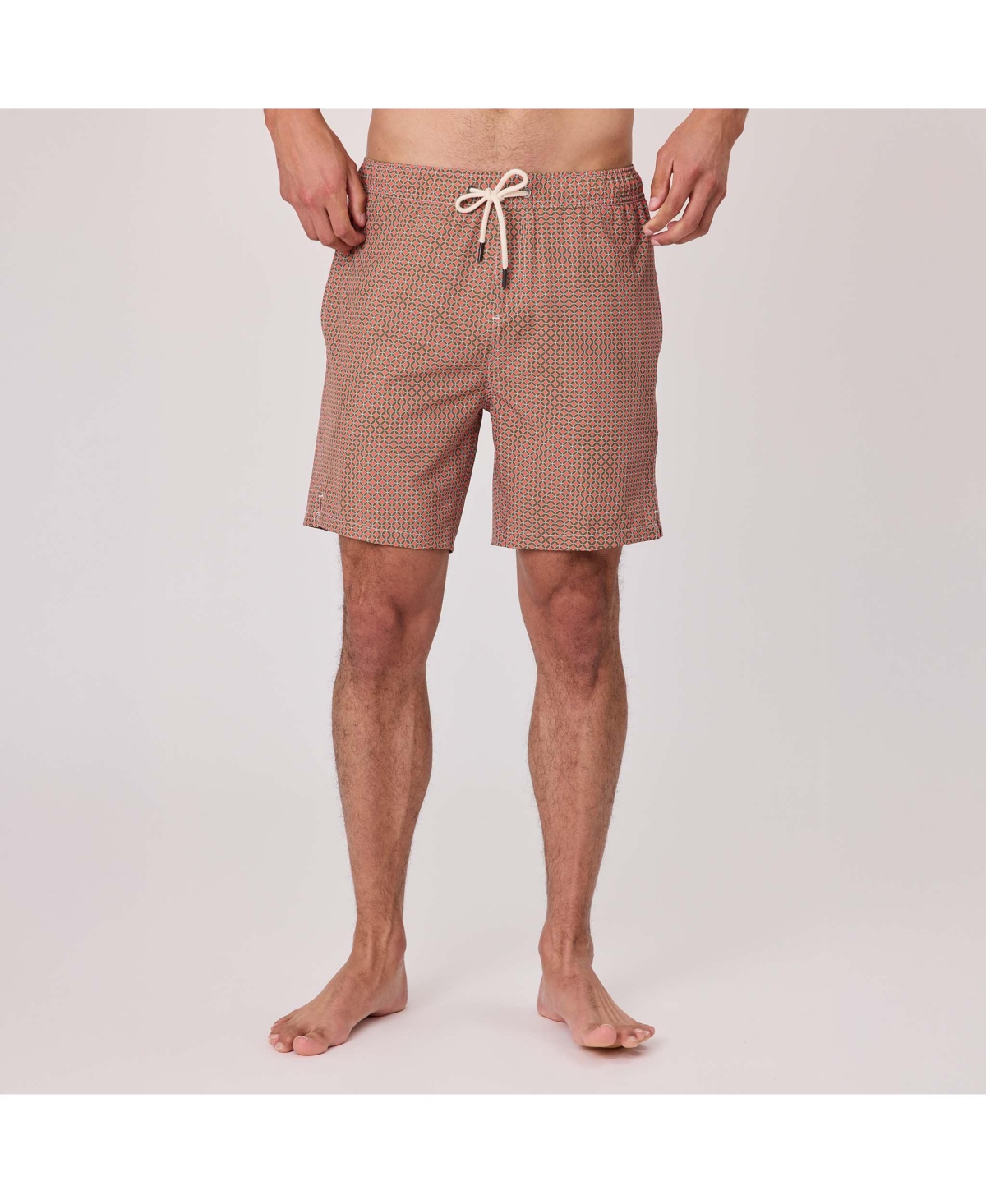 Click here for Snapper Rock Mens Morocco Mosaic Swim Short - Red prices