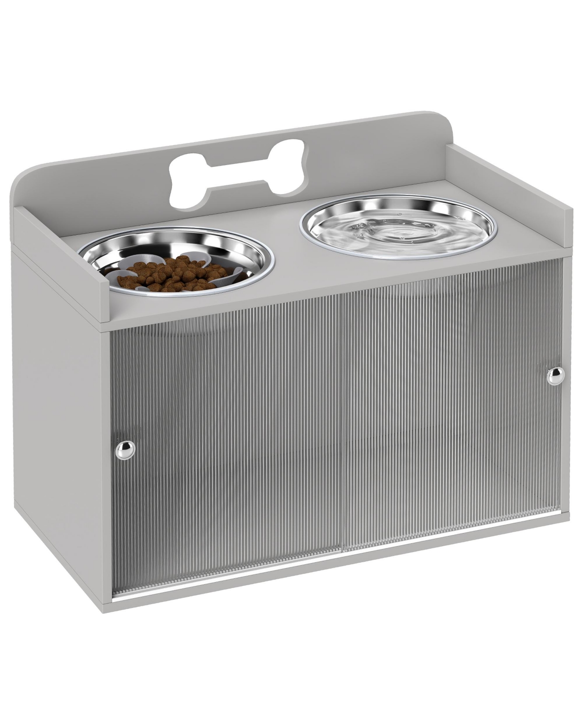 Click here for PawHut Elevated Dog Bowls with Storage  Raised Bow... prices