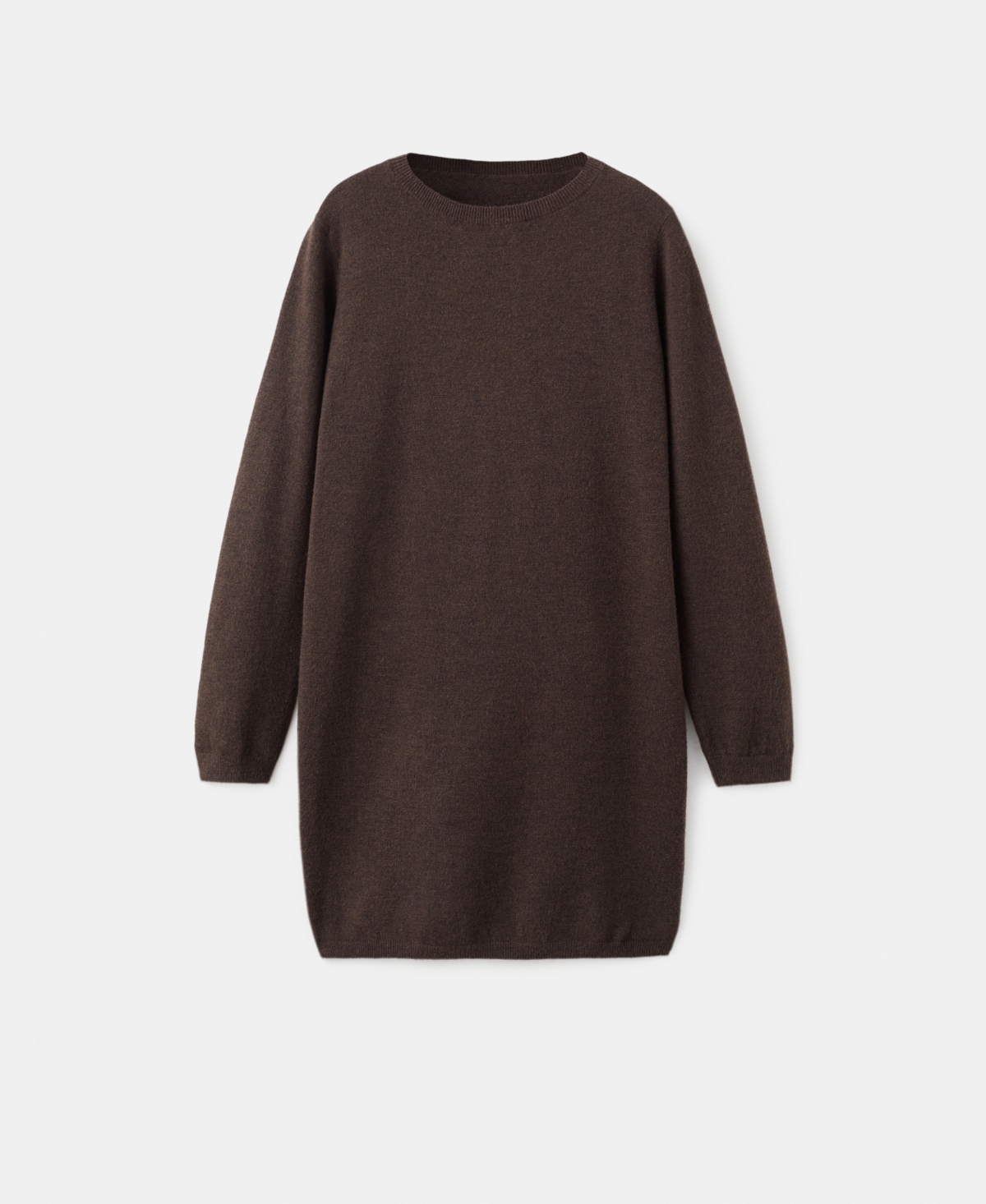 Click here for Mango Womens Fine-Knit Dress - Chocolate prices