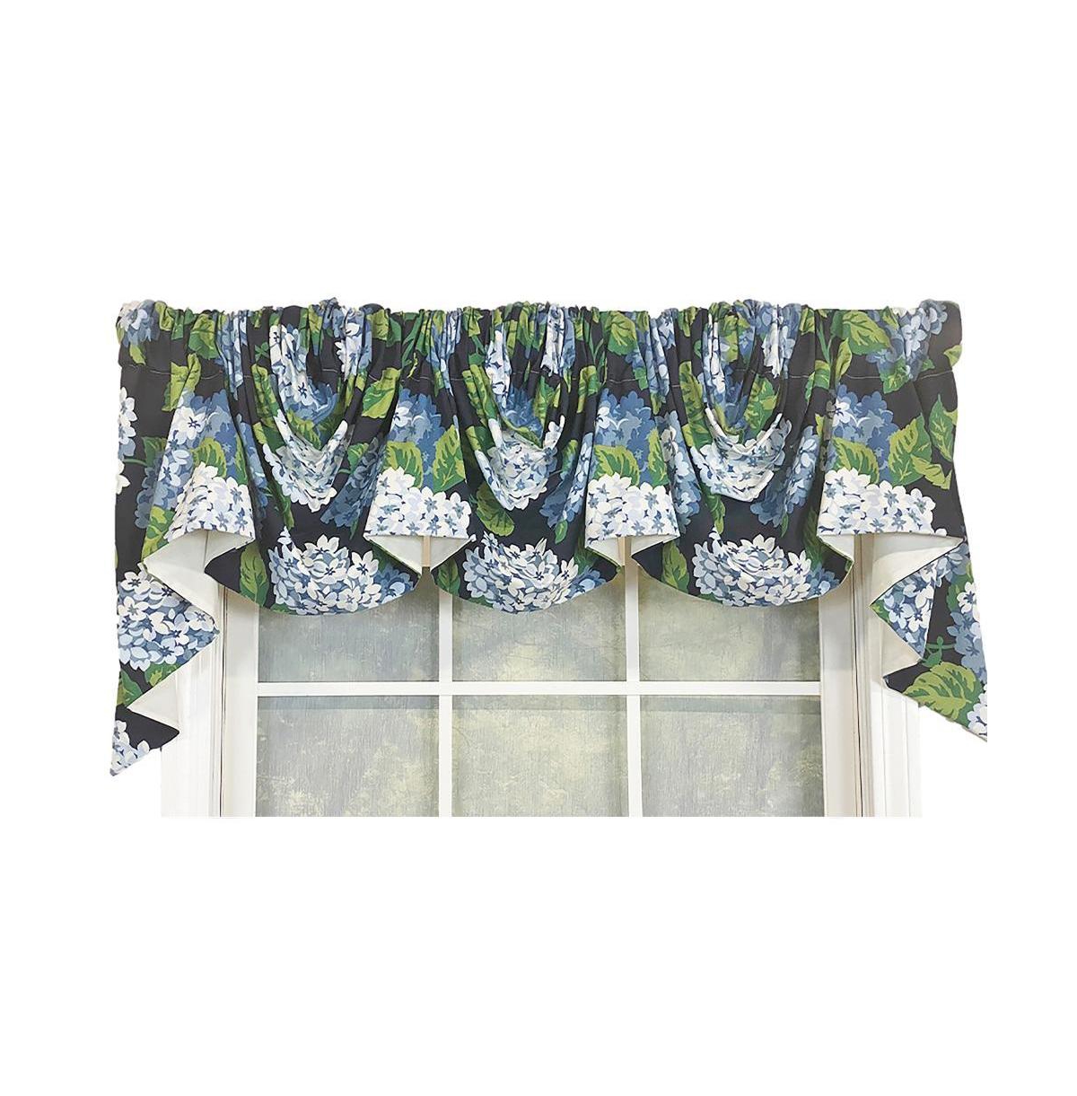 Click here for Rlf Home Hydrangea Empire Valance 3-Scoop. For win... prices