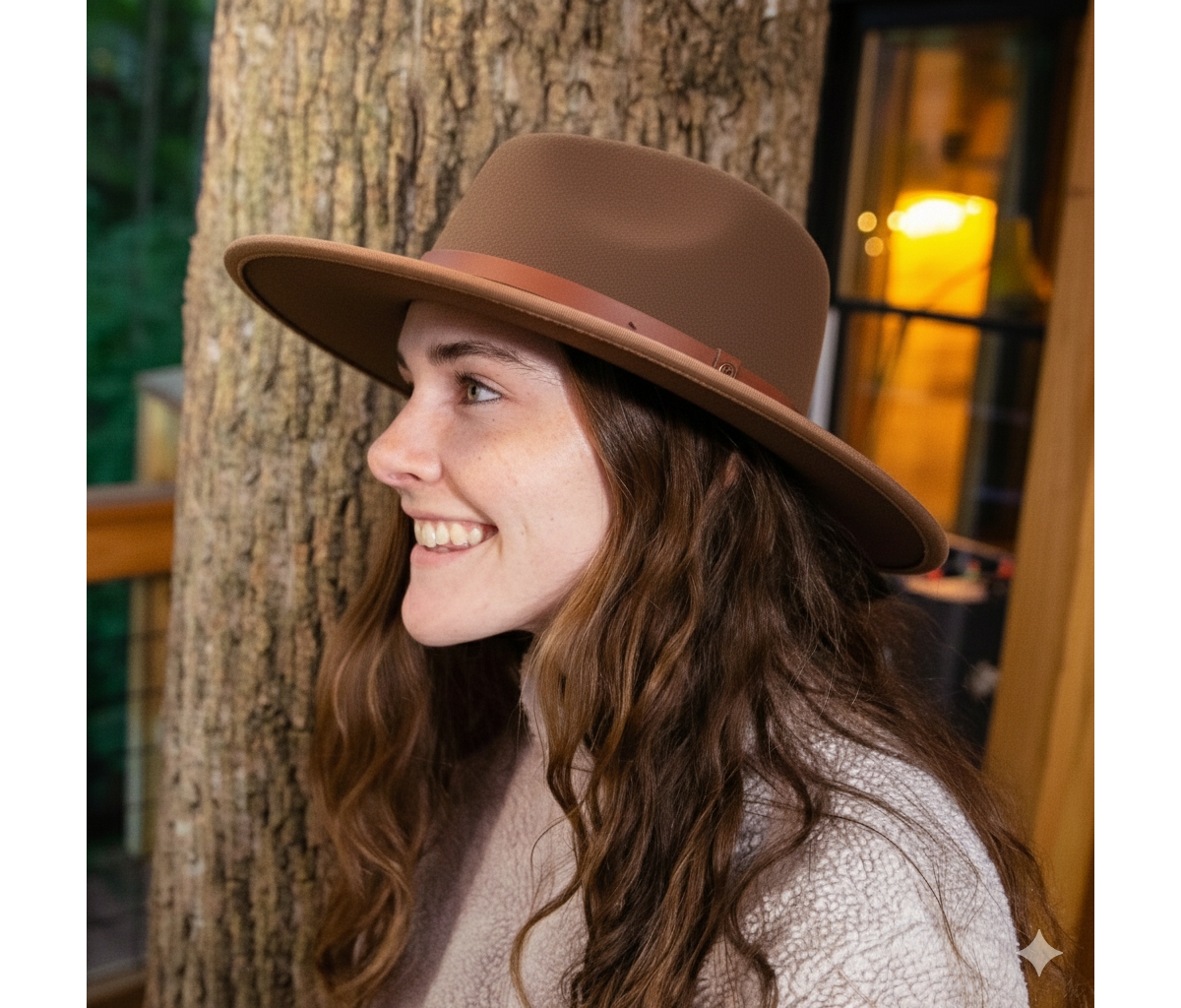 Click here for Kanut Sports Womens Holston Wide Brim Hat - Brown prices