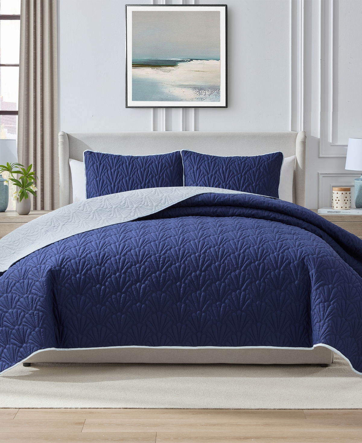 Click here for Seventh Studio Seashell Reversible 3-Piece Quilt S... prices