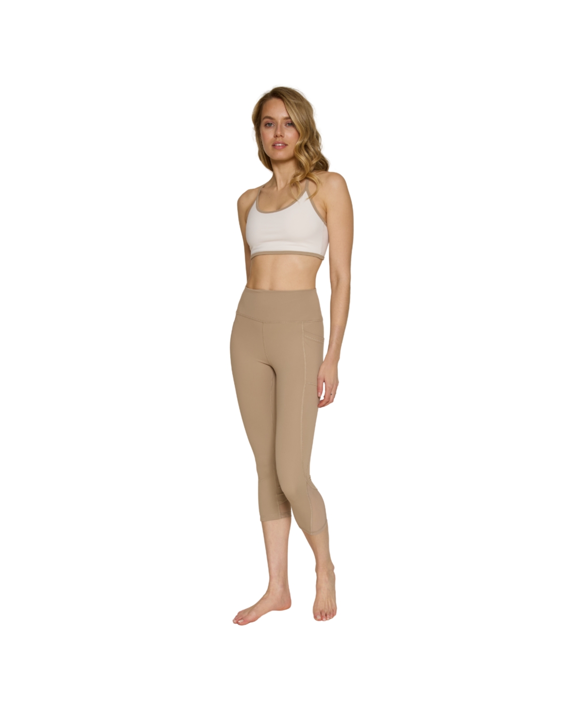 Click here for G Lifestyle Clothing Womens Shaper Capri - Gravel prices