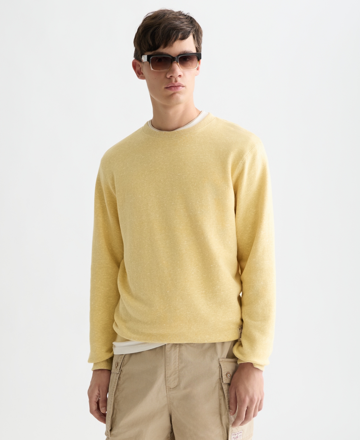 Click here for Scotch & Soda Mens Regular-Fit Sweatshirt - Raffia prices