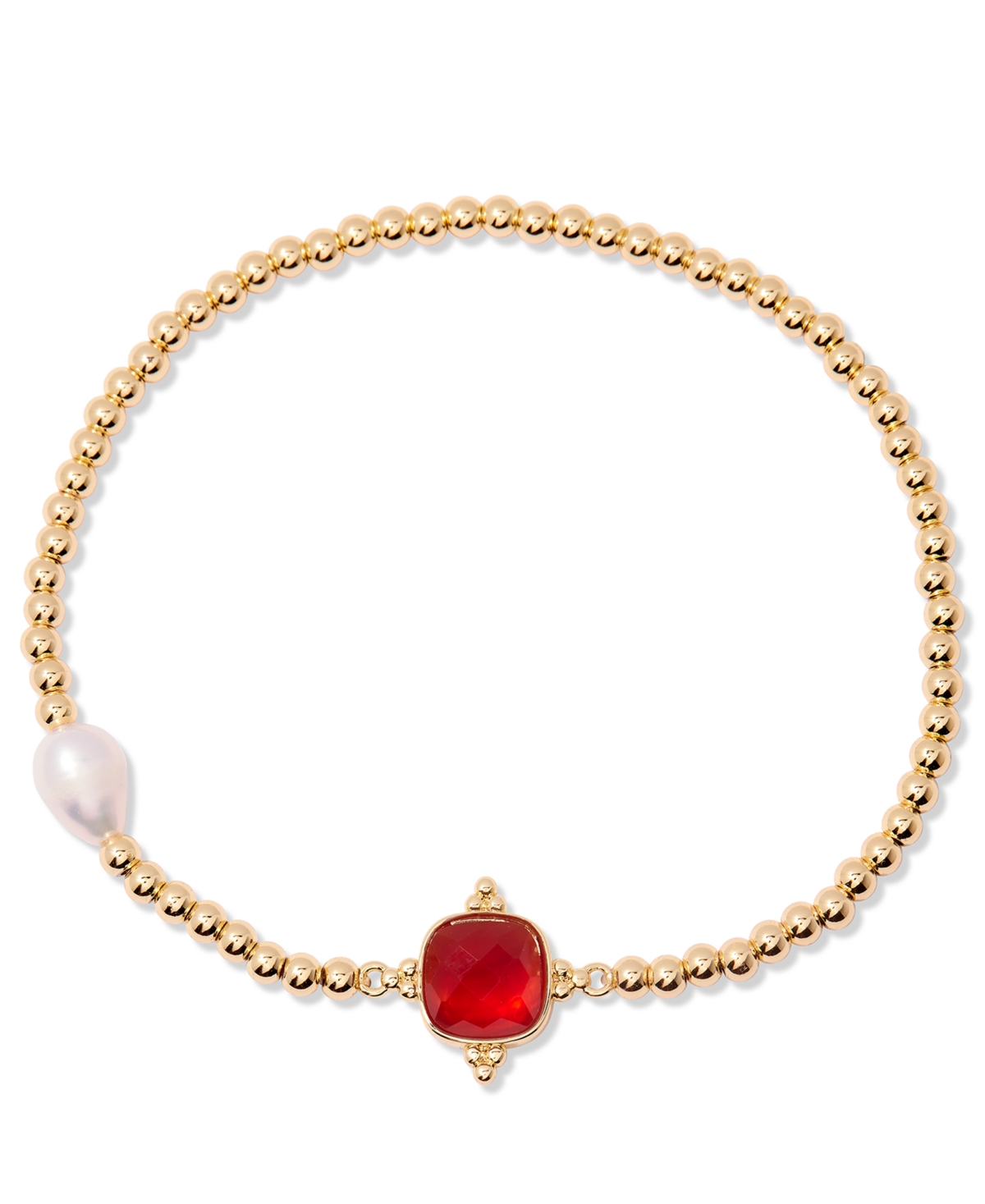 Click here for brook & york Dakota Birthstone Bracelet - Red prices