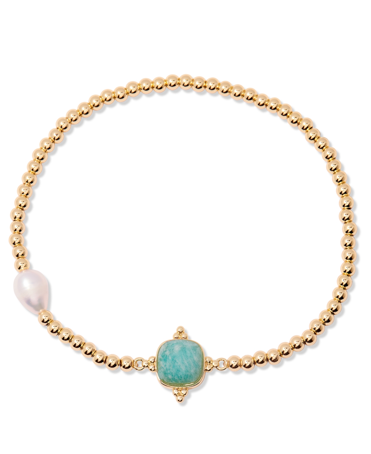 Click here for brook & york Dakota Birthstone Bracelet - Aqua blu... prices