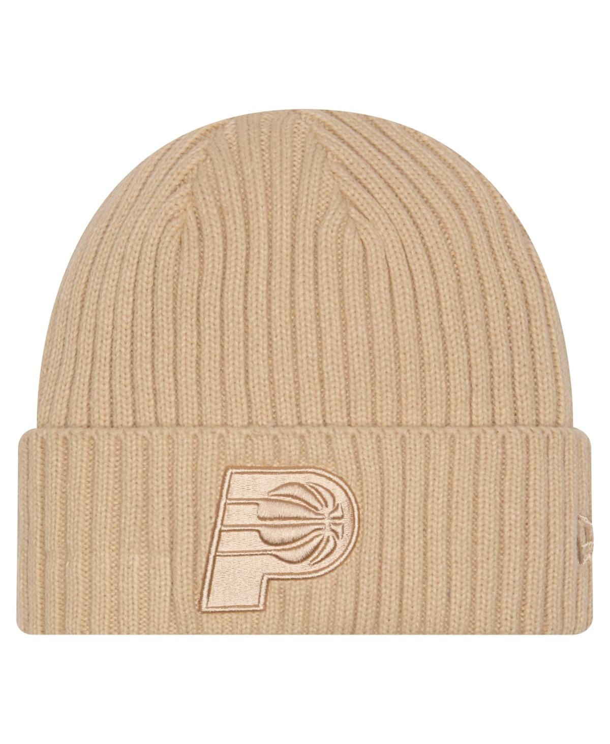 Click here for Mens Tan Indiana Pacers Color Pack Cuffed Knit Hat... prices