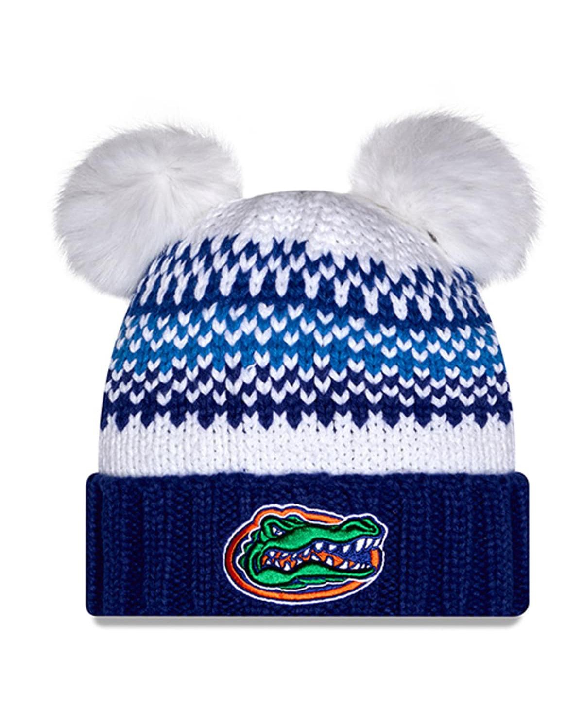 Click here for Womens Royal Florida Gators Double Pom Print Cuffe... prices