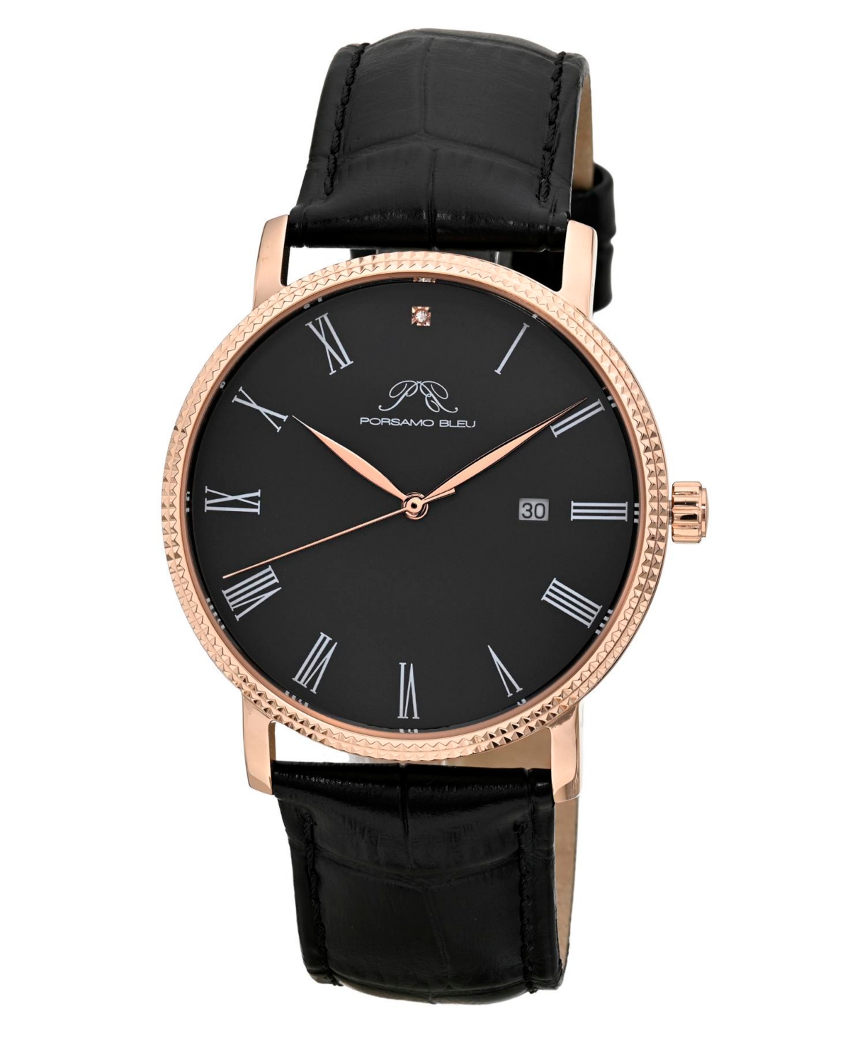 Click here for Porsamo Bleu Mens Veritas 1 Genuine Leather Band W... prices