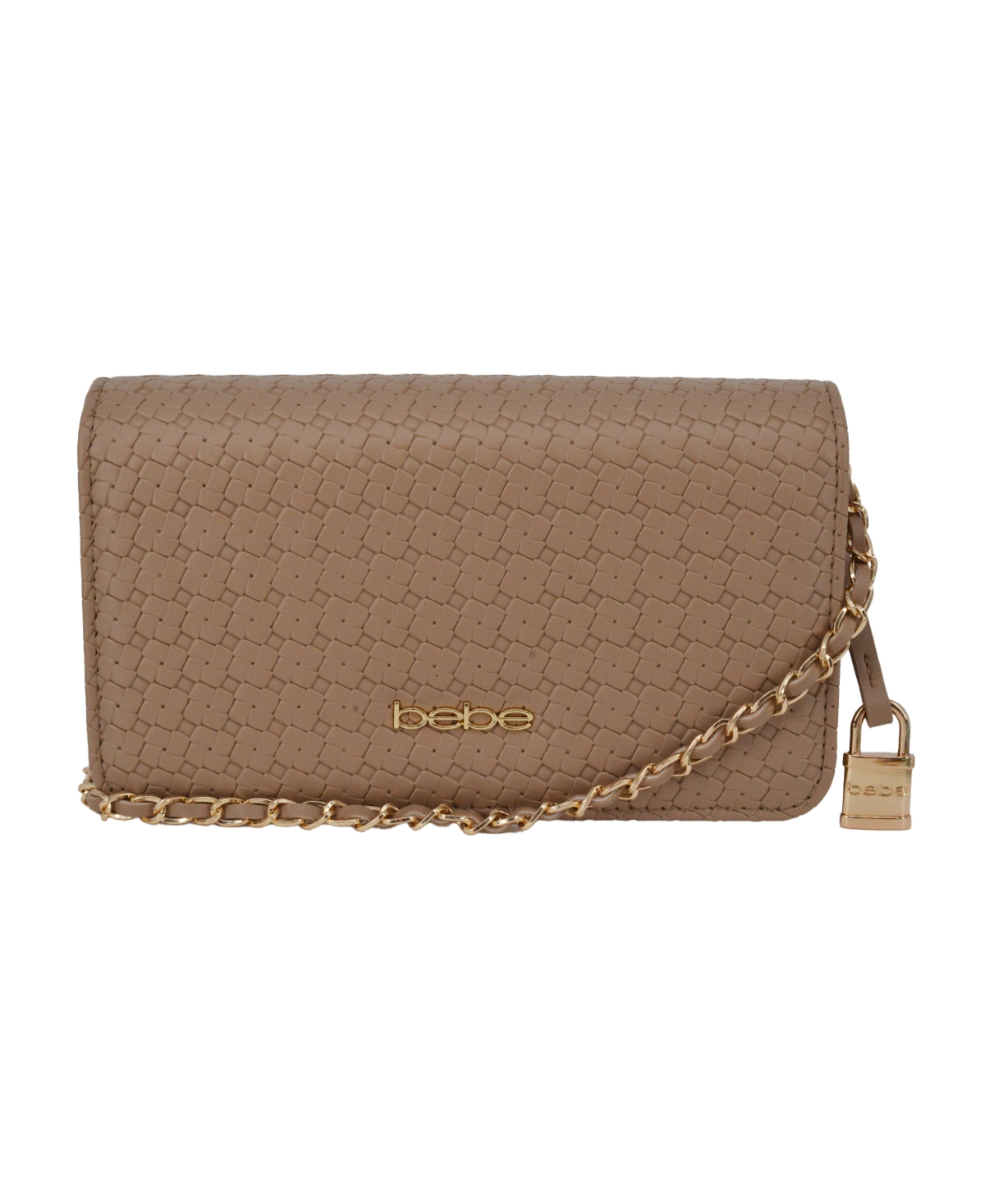 Click here for Bebe Womens Otto Small Crossbody Bag - Taupe prices