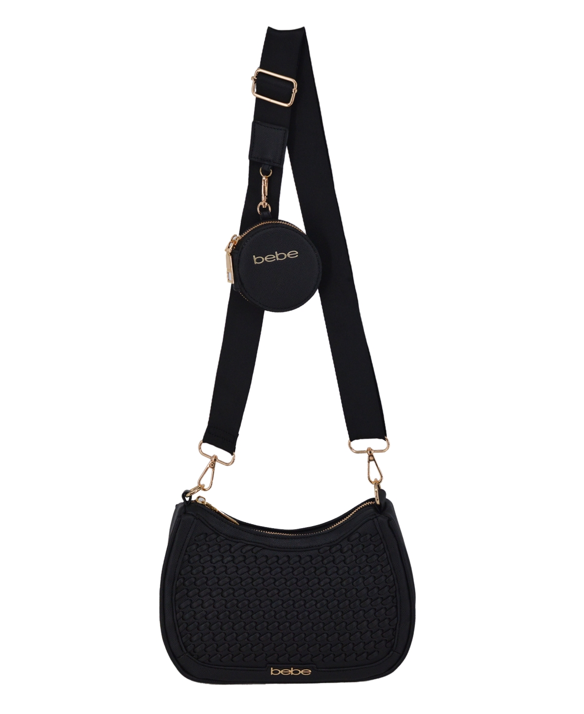 Click here for Bebe Womens Katriel Small Crossbody Bag - Black prices
