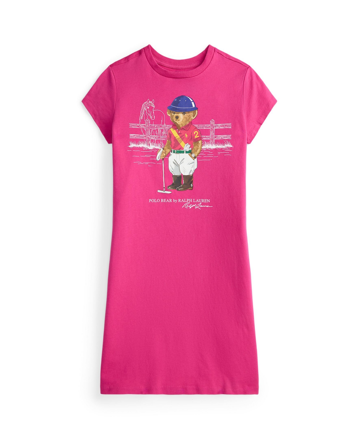 Click here for Polo Ralph Lauren Girls 7-16 Polo Bear Cotton Jers... prices