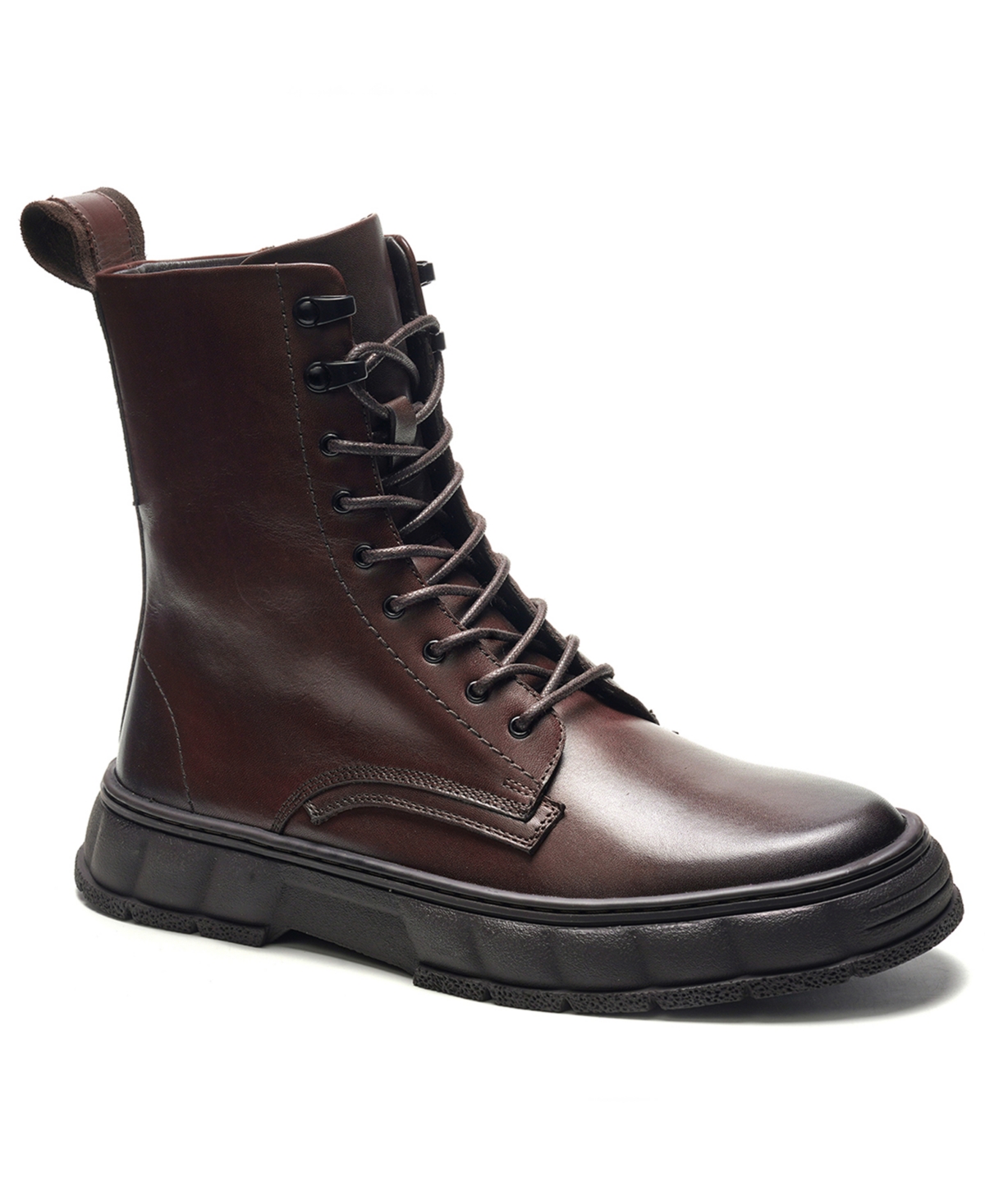 Click here for Anthony Veer Mens Bastion Lace-Up Ankle Boots - Br... prices