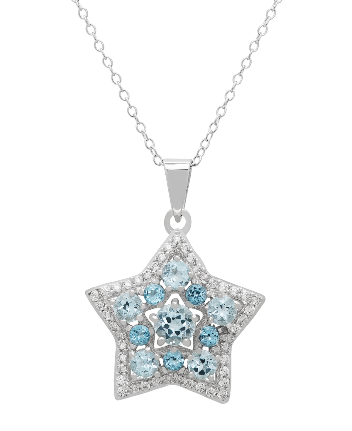 Click here for Macys Blue Topaz & White Topaz Star (2.78 ct. t.w.... prices