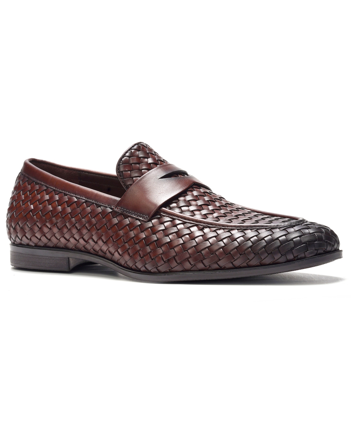 Click here for Anthony Veer Mens Cairo Woven Loafers - Brown prices