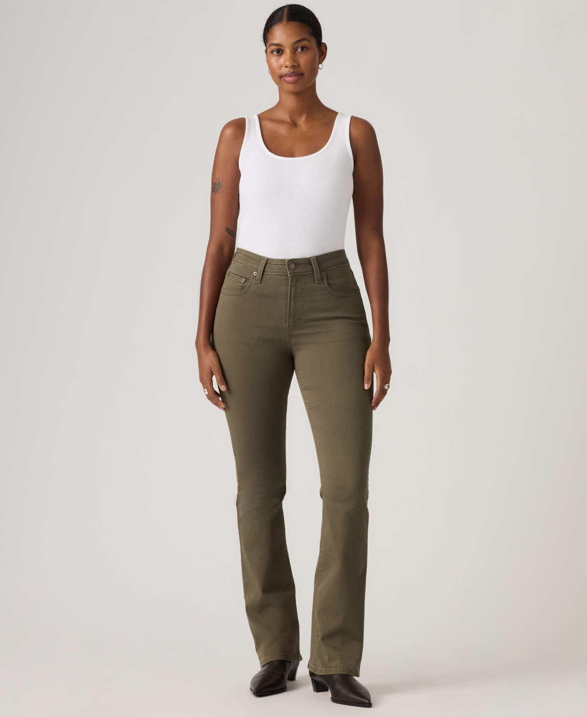 Click here for Levis 725 High-Waist Classic Stretch Bootcut Jeans... prices