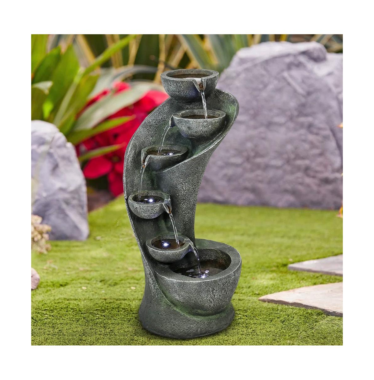 Click here for SunJet 23.6" Outdoor Water Fountain with Led... prices