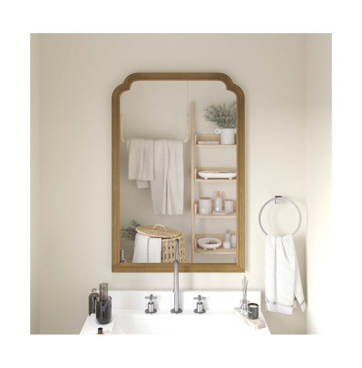 Click here for Emma+Oliver Julien Wall Mirror with Solid Wood Fra... prices
