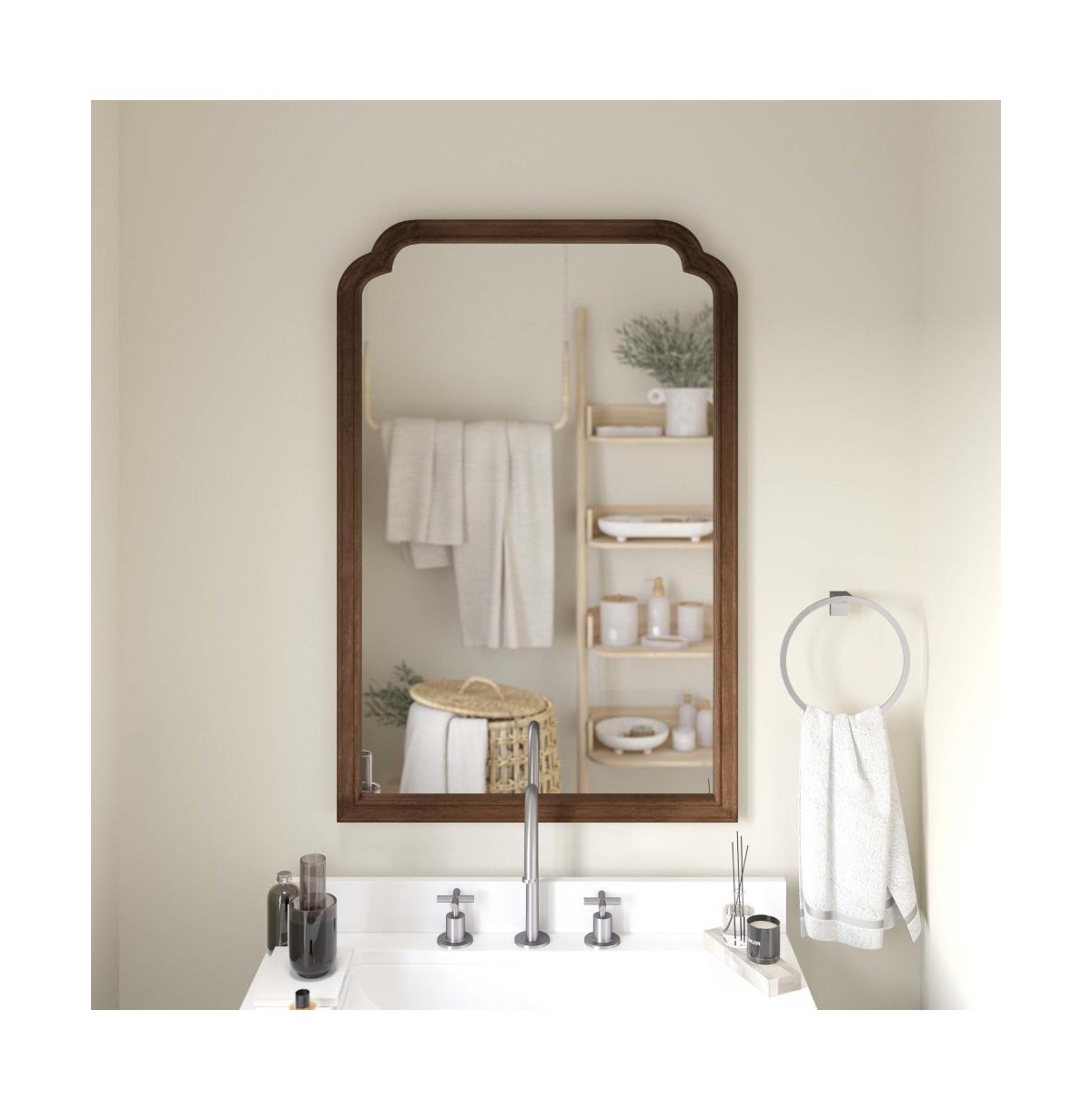 Click here for Emma+Oliver Julien Wall Mirror with Solid Wood Fra... prices