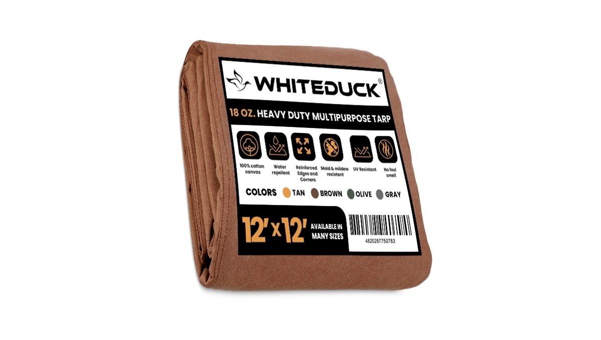 Click here for Whiteduck Outdoors 18 oz. Canvas Tarp 12x12 Brown prices