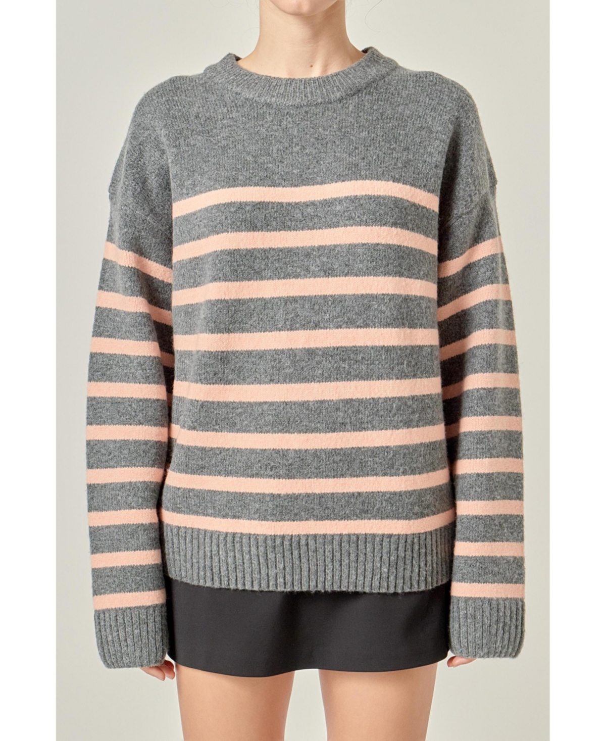 Click here for English Factory Womens Likimio Striped Crew Neck S... prices