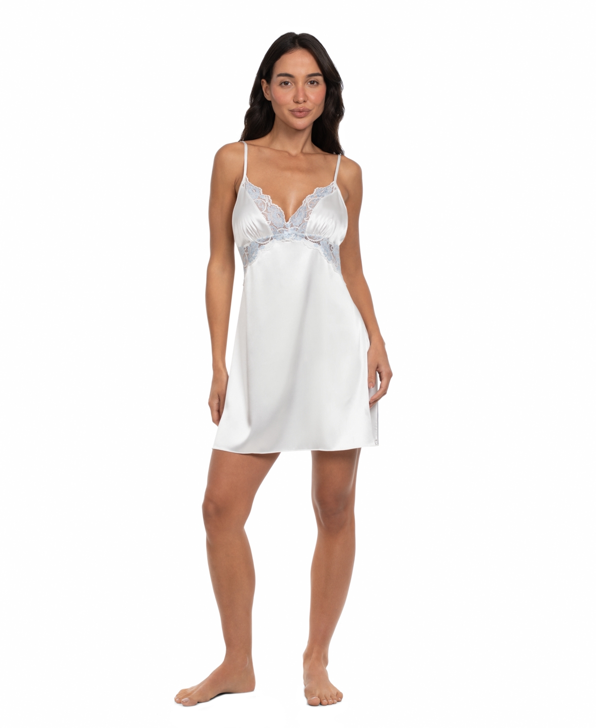 Click here for Linea Donatella Womens Bridal Satin Chemise - Ivor... prices
