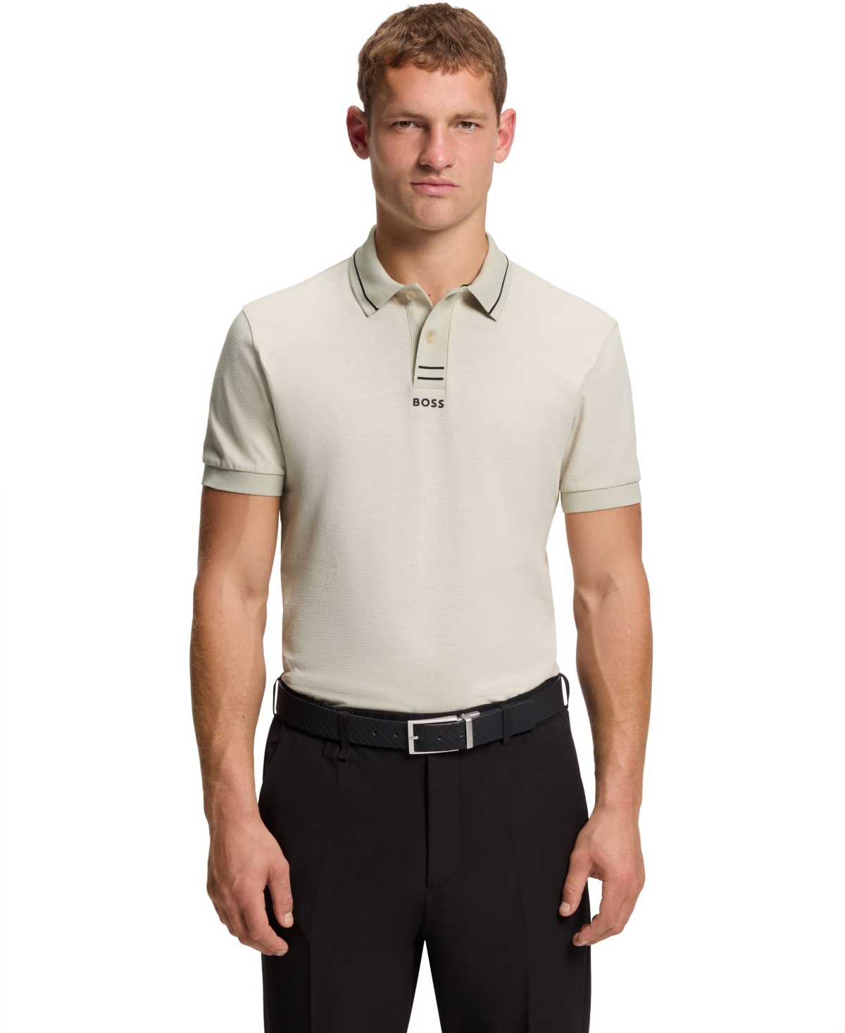 Click here for Boss by Hugo Boss Mens Cotton Pique Slim-Fit Polo... prices